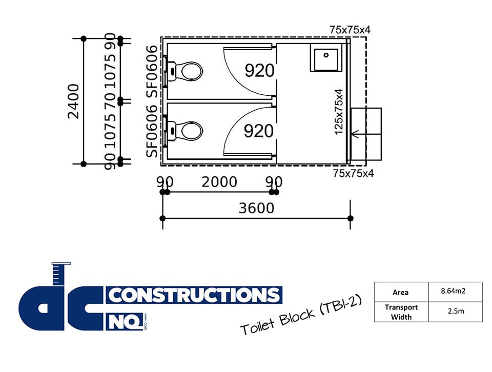 Amenities Block | Transportable Buildings | DC Constructions NQ